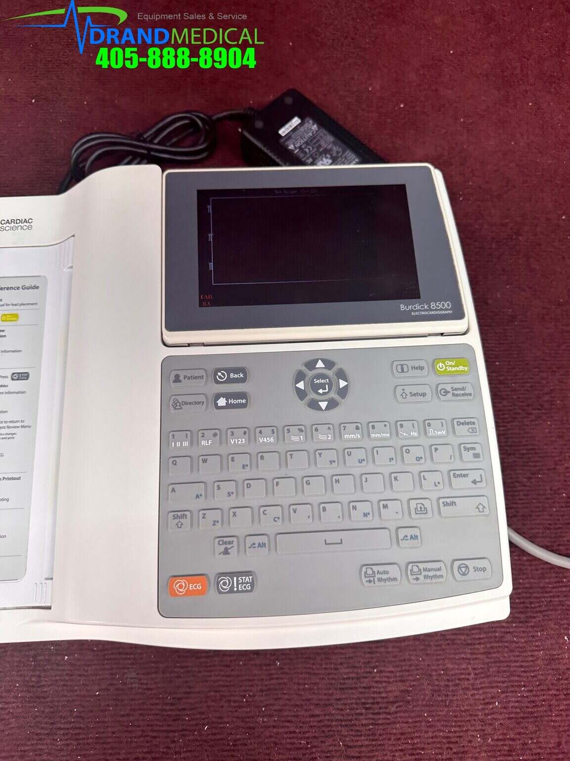 Cardiac Science Burdick 8500 Electrocardiograph ECG Machine With ...