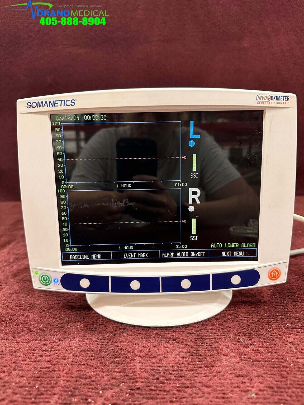 Somanetics Invos Oximeter 5100C Cerebral Somatic w/ Preamplifier 5100C ...