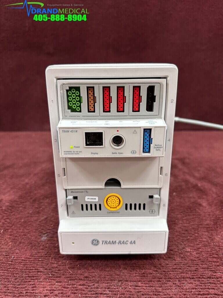 GE Medical Systems Marquette 451N TRAM-RAC 4A Module SpO2 Mainstream ...