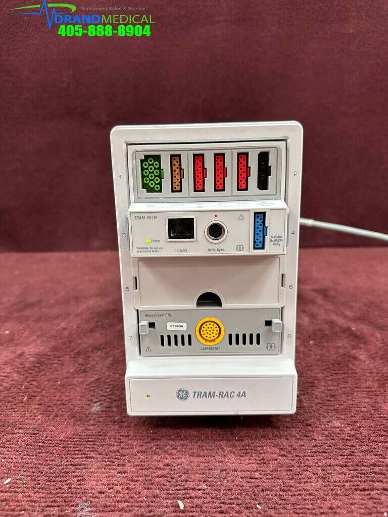 GE Medical Systems Marquette 451N TRAM-RAC 4A Module SpO2 Mainstream ...