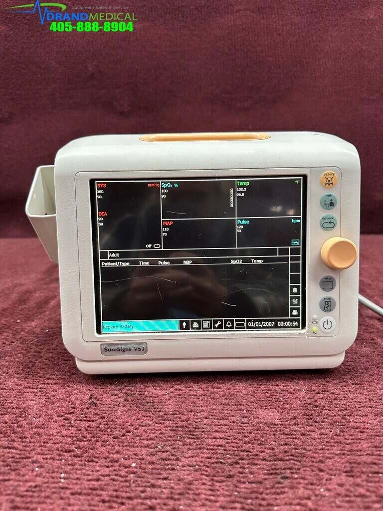 Philips SureSigns VS3 Patient Vital Signs Monitor Temp NiBP SpO2 Pulse ...
