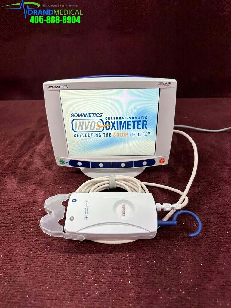 Somanetics Invos Oximeter 5100C Cerebral Somatic w/ Preamplifier 5100C ...