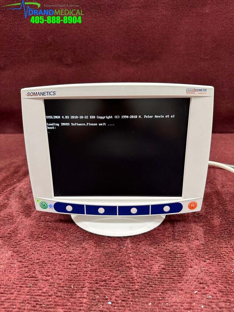 Somanetics Invos Oximeter 5100C Cerebral Somatic w/ Preamplifier 5100C ...