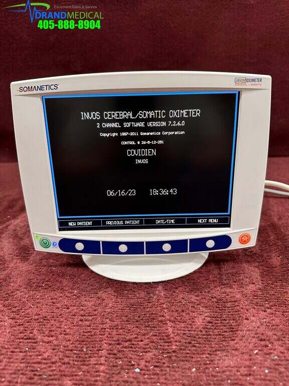 Somanetics Invos Oximeter 5100C Cerebral Somatic w/ Preamplifier 5100C ...