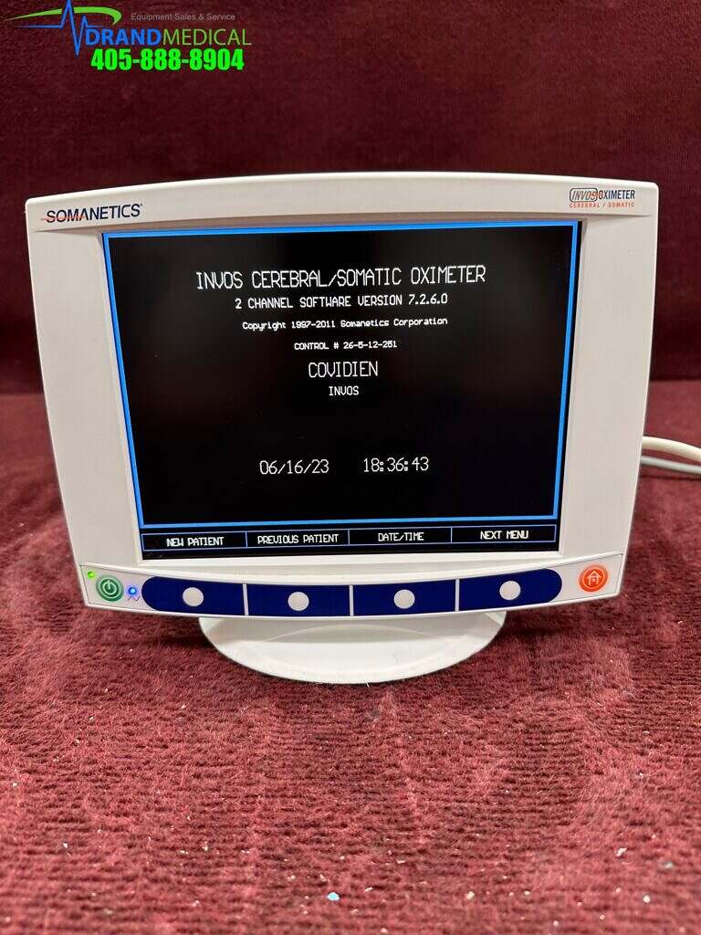 Somanetics Invos Oximeter 5100C Cerebral Somatic w/ Preamplifier 5100C ...