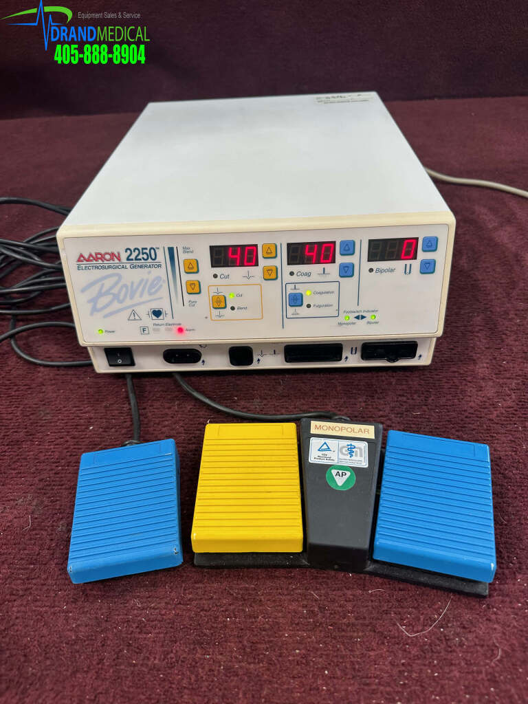 Aaron Medical Bovie 2250 Electrosurgical Generator W/ 2 footswitches ...