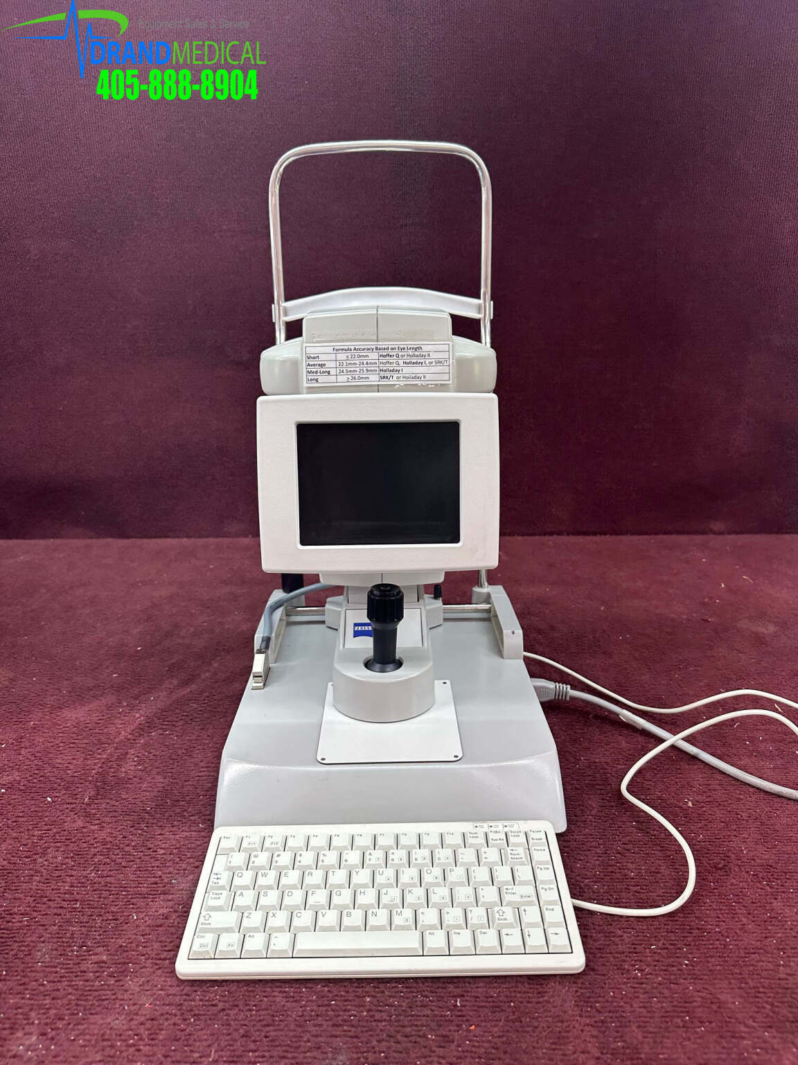 Carl Zeiss IOL Master REF: 1322-734 With Keyboard - Medsold