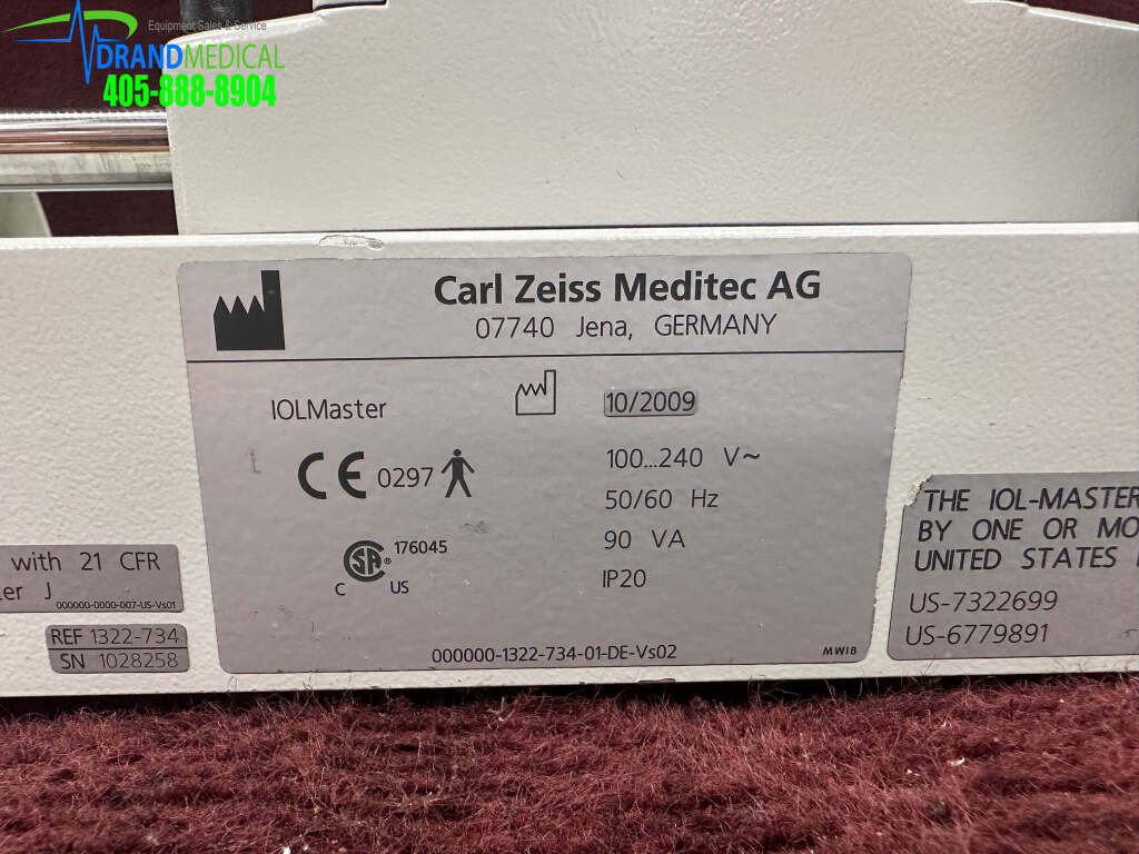 Carl Zeiss IOL Master REF: 1322-734 With Keyboard - Medsold