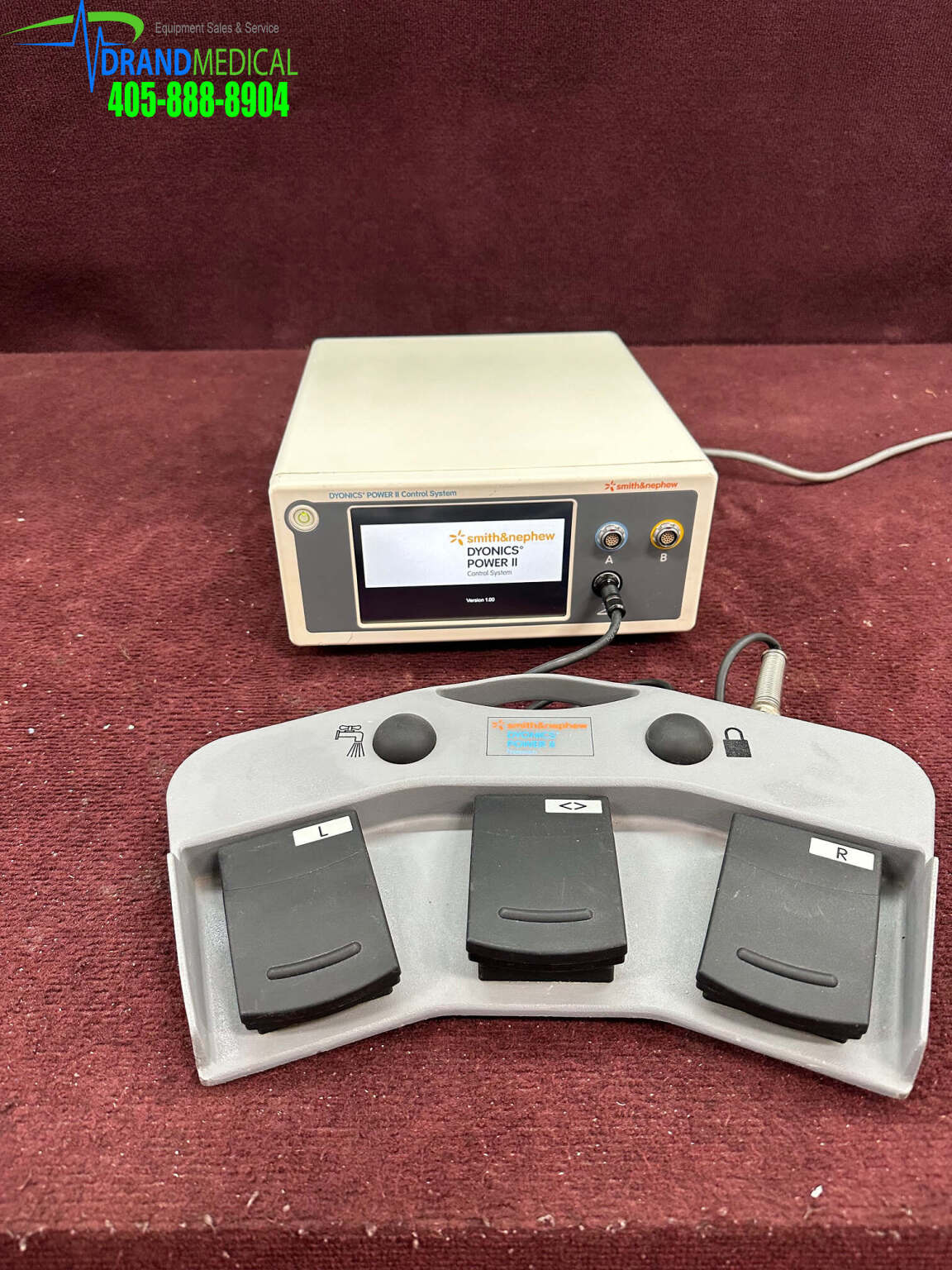 Dyonics Smith & Nephew 72200873 Power II Control System w/ 72201092 Footswitch - Medsold