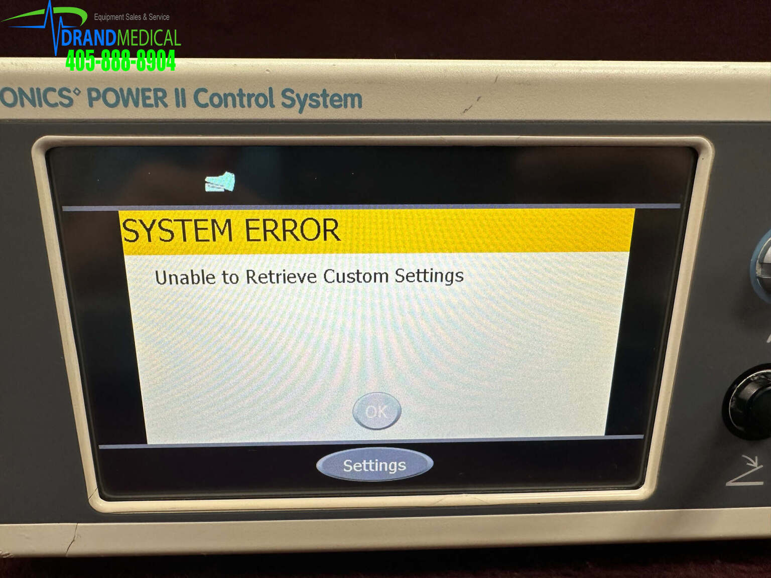 Dyonics Smith & Nephew 72200873 Power II Control System w/ 72201092 ...