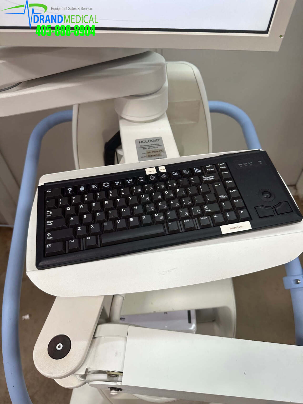 HOLOGIC FLUOROSCAN INSIGHT 2 MINI C-ARM SYSTEM W/ FOOTSWITCH & PRINTER ...