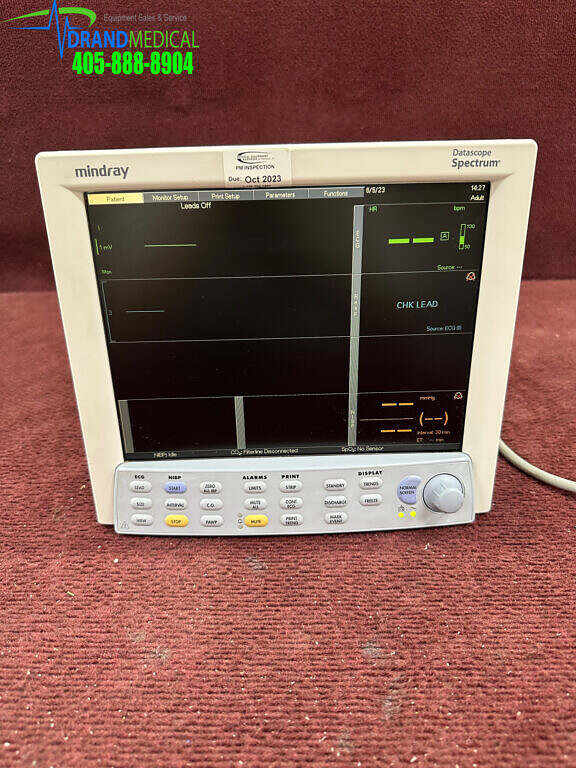 Datascope Spectrum Monitor - ECG, SpO2, NiBP, Co2, Temp, Printer(B1-3 ...