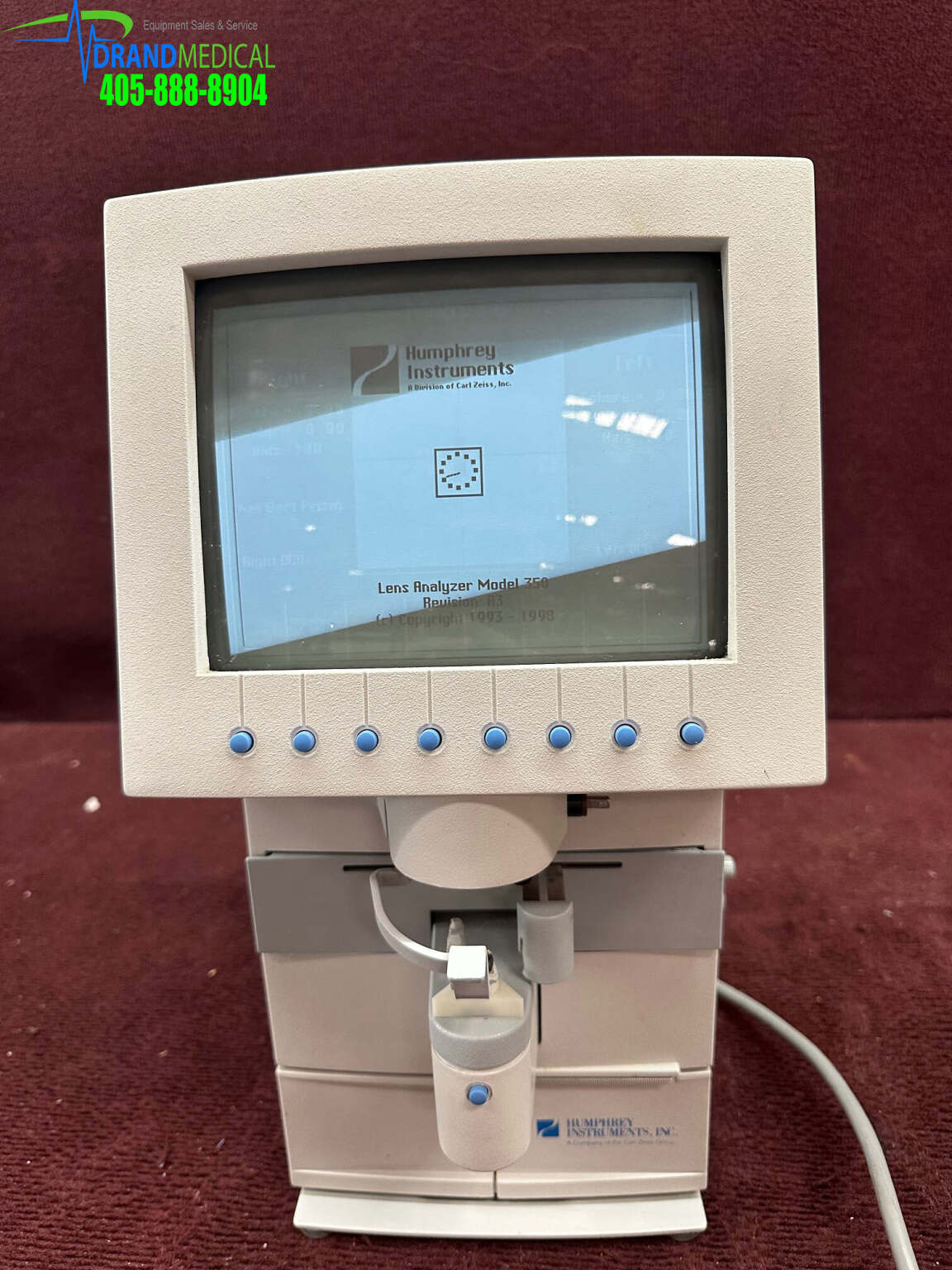 Zeiss Humphrey Model 350 Lens Analyzer - Medsold