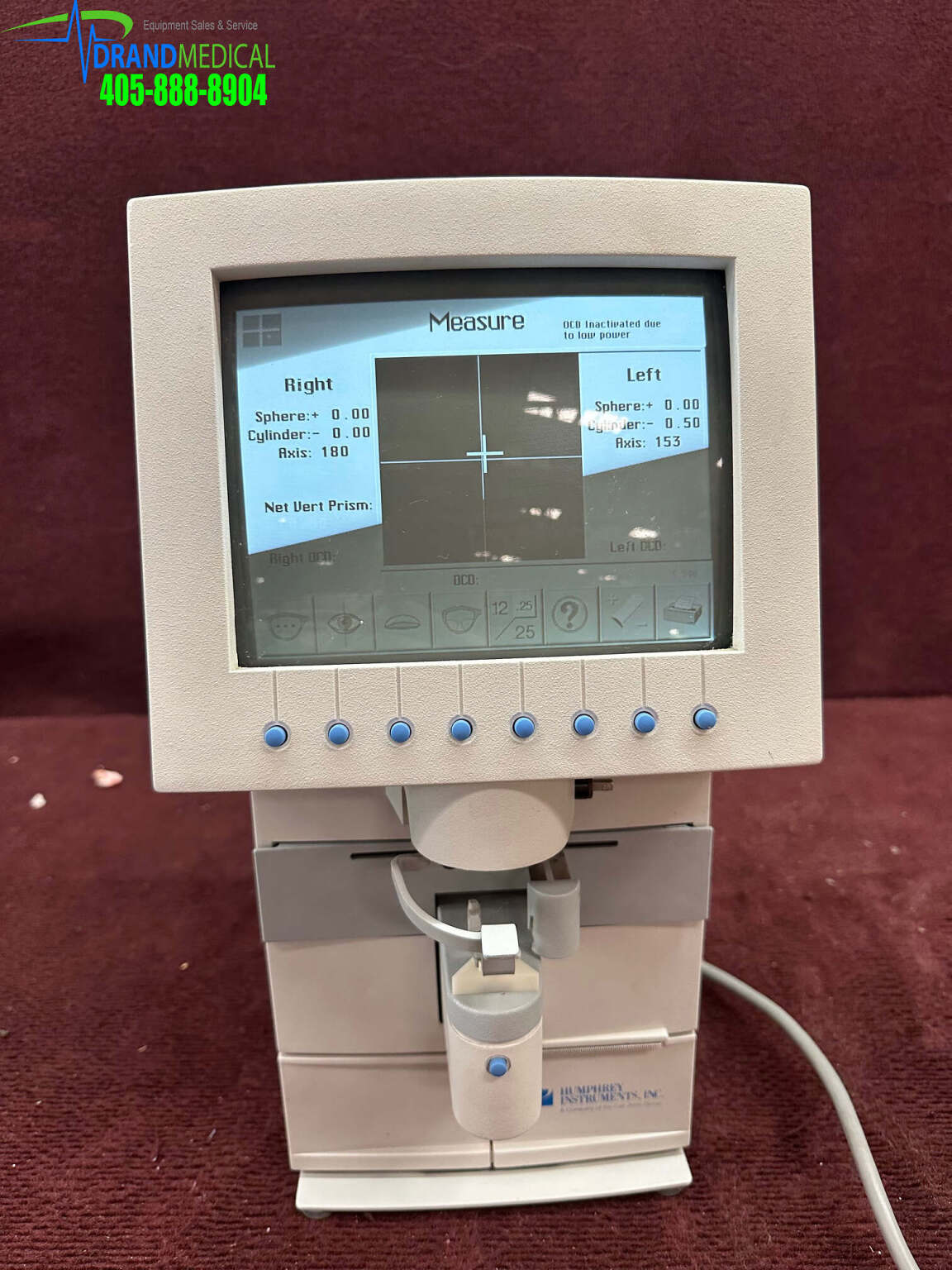 Zeiss Humphrey Model 350 Lens Analyzer - Medsold