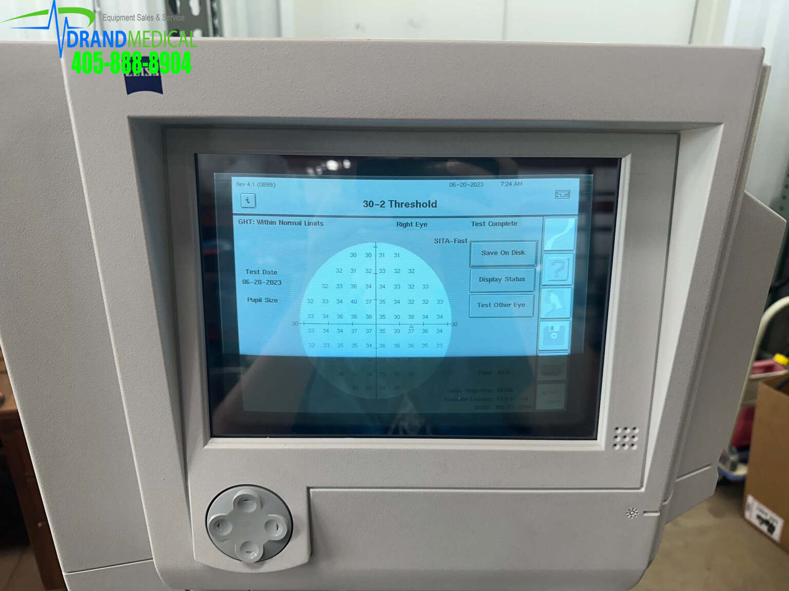 Zeiss Humphrey 720i Visual Field Analyzer - Medsold