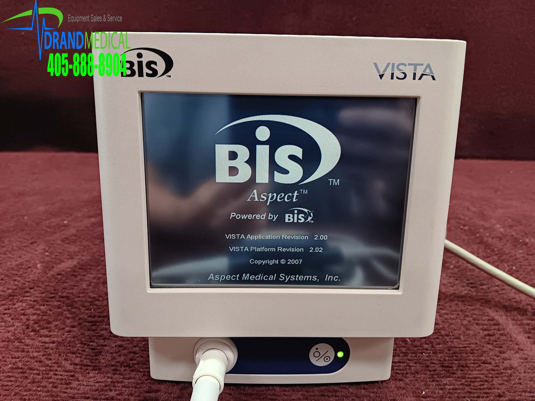 Covidien Bis aspect Vista Monitor REF:185-0151 W/ Bisx REF:185-0145-AMS ...