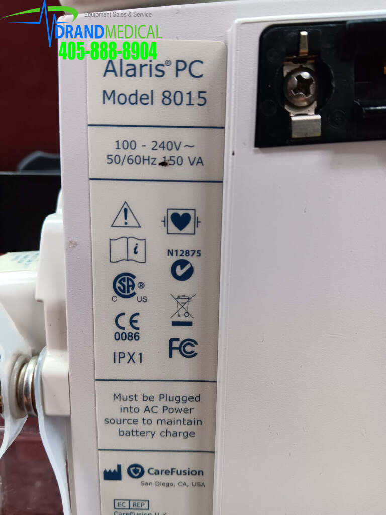 CareFusion Alaris 8015 PC W/ Alaris PCA 8015, button and key - Medsold