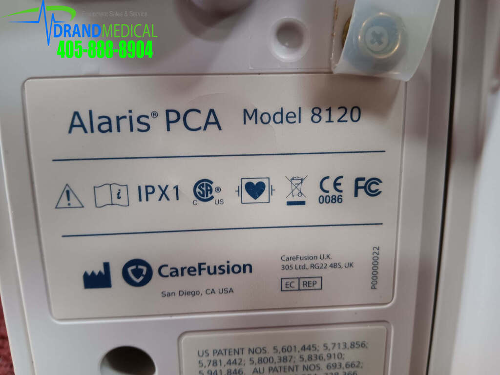 CareFusion Alaris 8015 PC W/ Alaris PCA 8015, button and key - Medsold