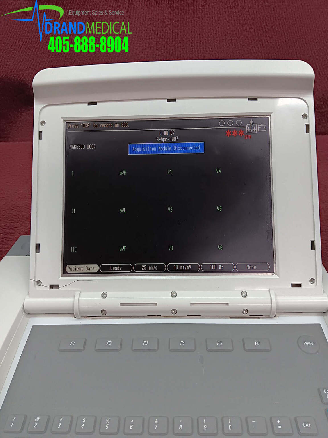 GE Marquette MAC 5500 Resting ECG EKG Monitor - Medsold