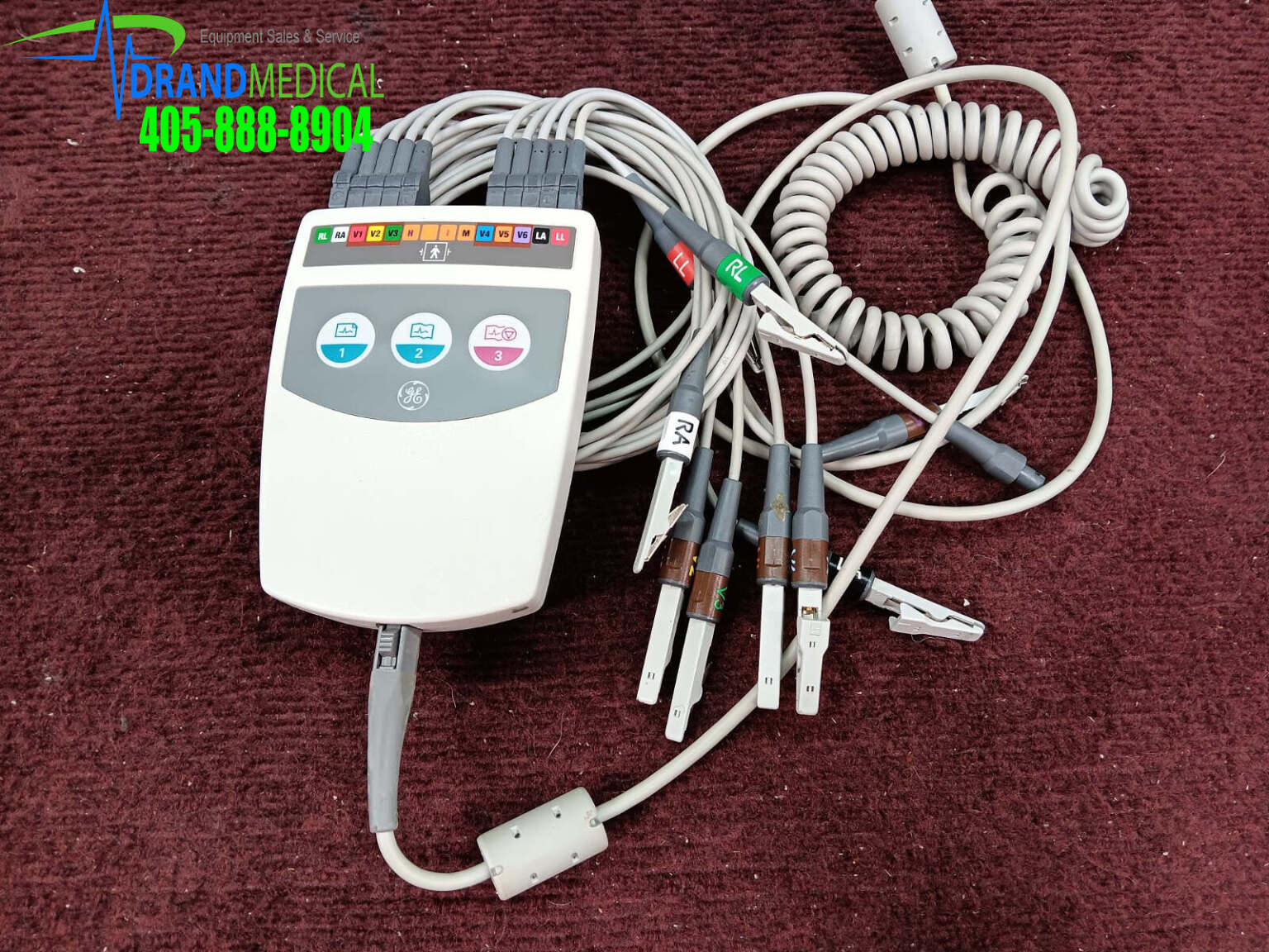 GE Healthcare MAC 5500 ECG EKG W/ CAM 14 Acquistion Module - Medsold