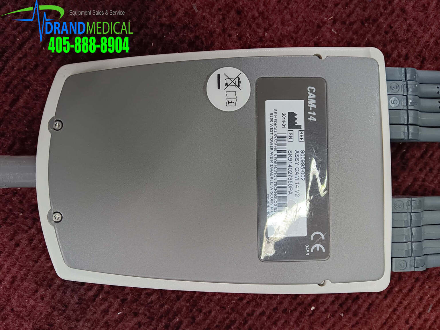 GE Healthcare MAC 5500 ECG EKG W/ CAM 14 Acquistion Module - Medsold