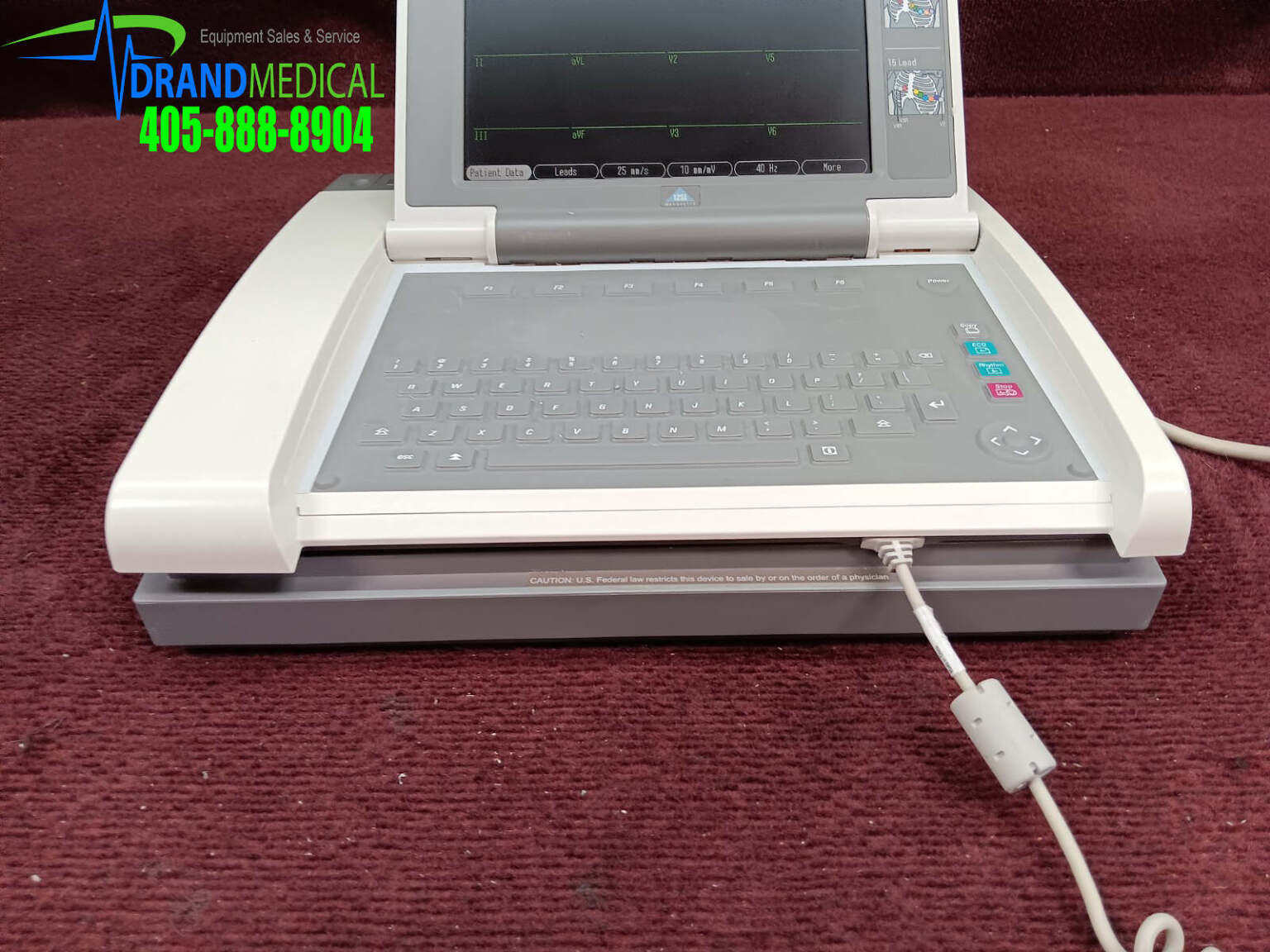 GE Healthcare MAC 5500 ECG EKG W/ CAM 14 Acquistion Module - Medsold