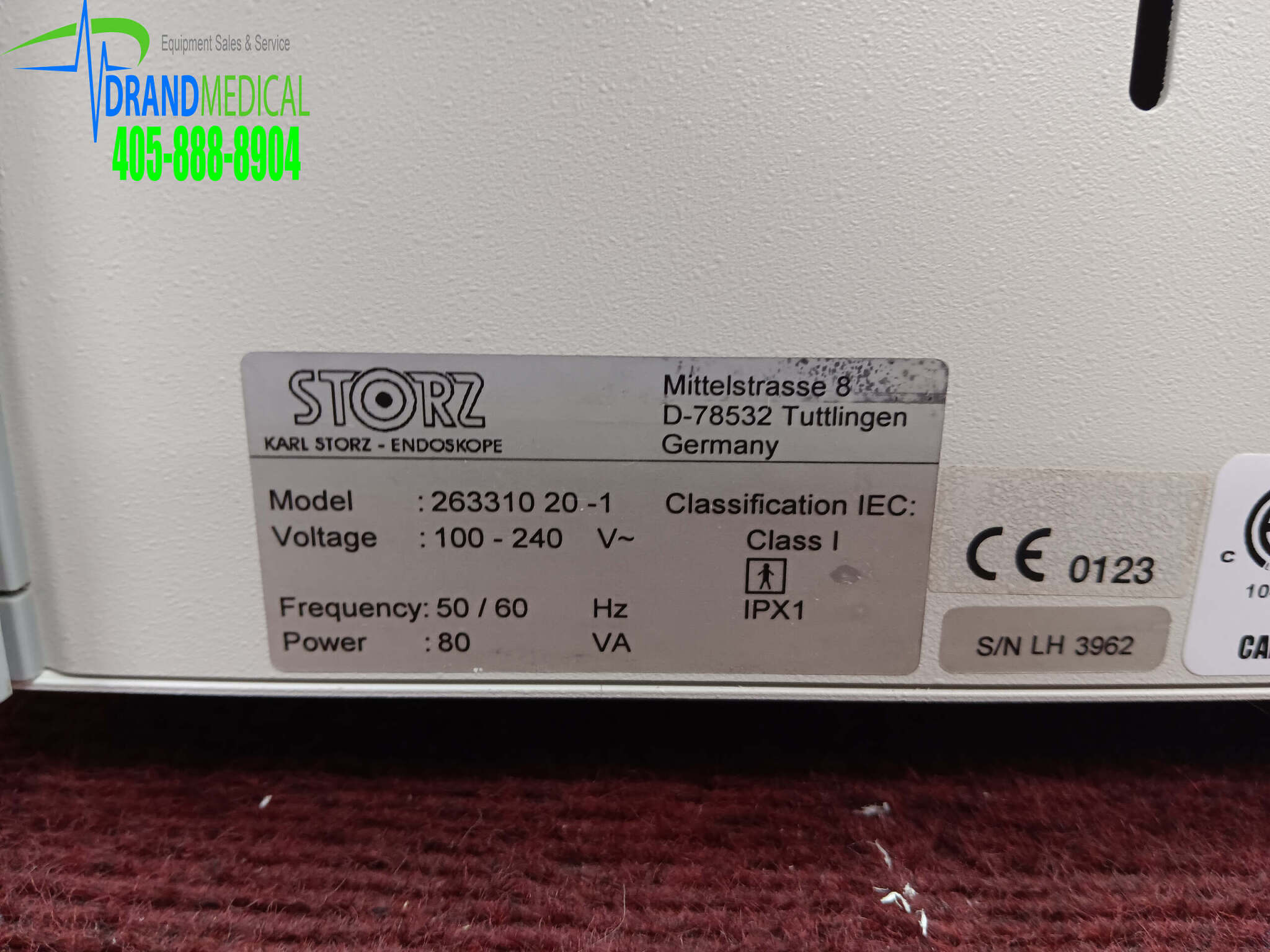 KARL STORZ 263310 20 HAMOU ENDOMAT PUMP SUCTION - Medsold