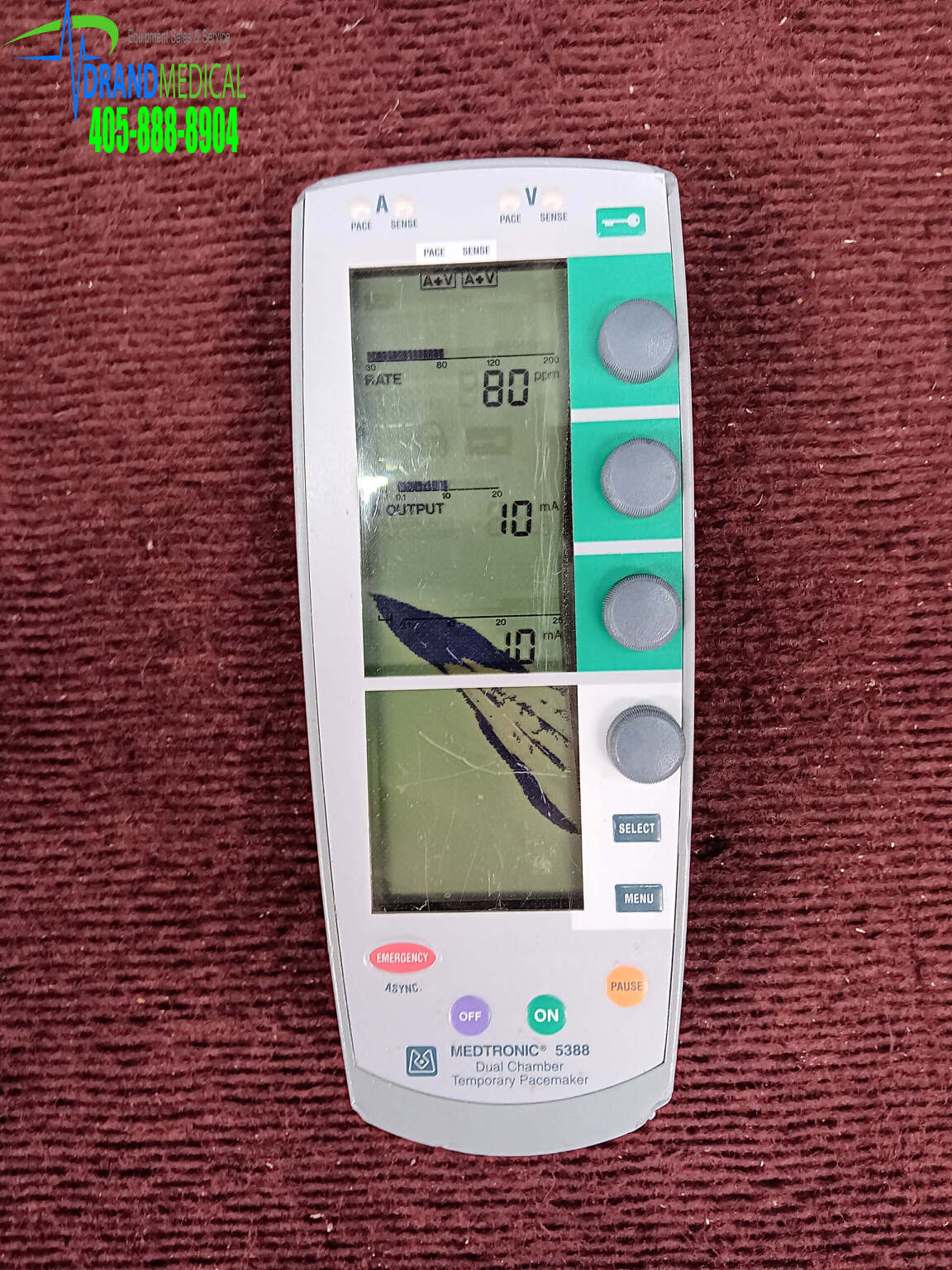 Medtronics 5388 Daul Chamber Temporary Pacemaker Unit 2 - Medsold