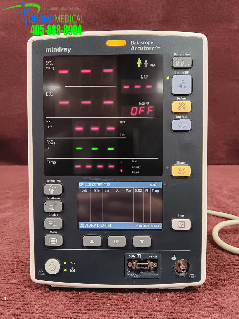 Mindray Datascope Accutorr V Patient Monitor - Medsold