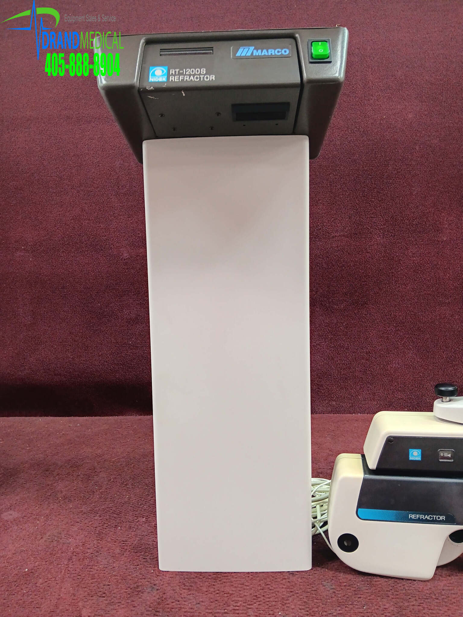 Nidek RT-1200S With Nidek RT-1200 Refractor Phoropter W/ Control Panel ...