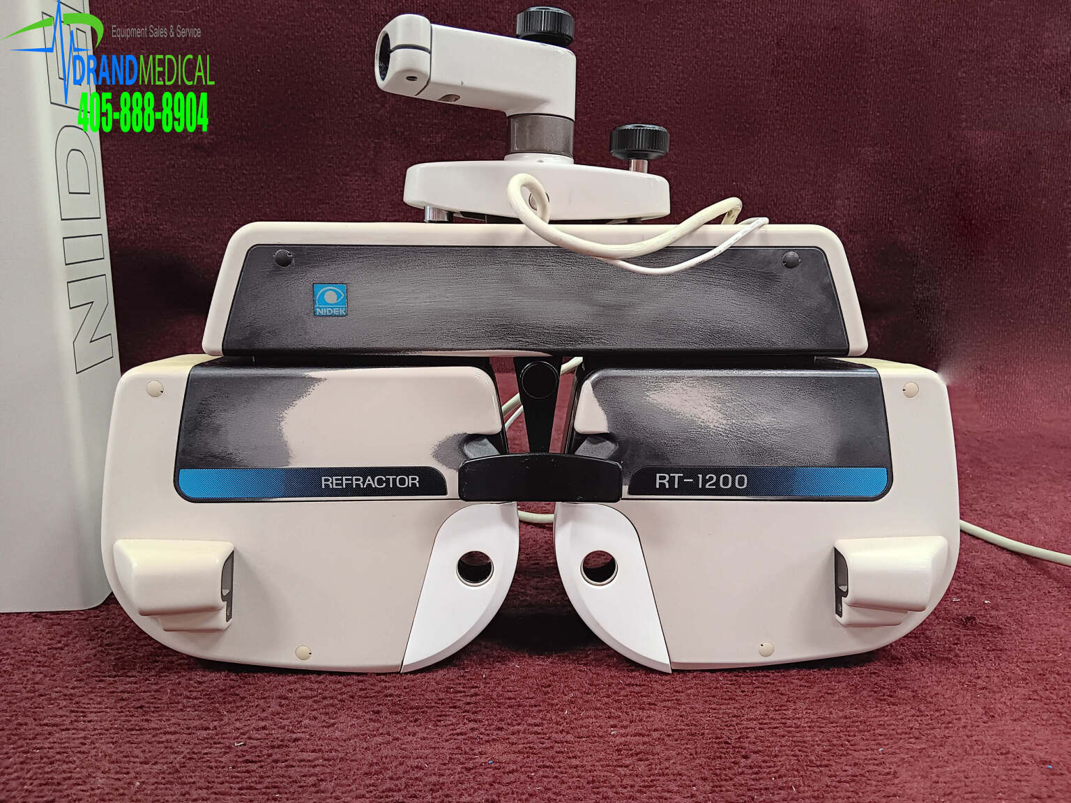 Nidek RT-1200S With Nidek RT-1200 Refractor Phoropter W/ Control Panel ...