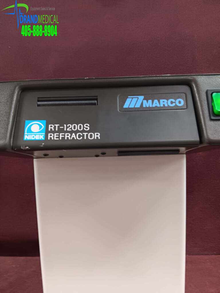 Nidek RT-1200S With Nidek RT-1200 Refractor Phoropter W/ Control Panel ...