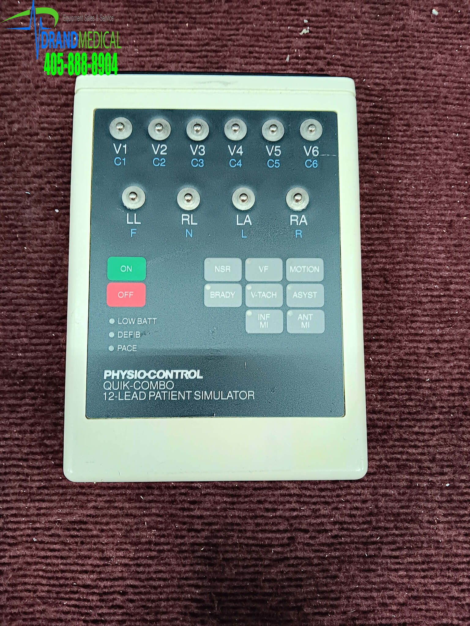 Physio Control QUIK-COMBO 12-Lead Patient Simulator 806395-00 - Medsold