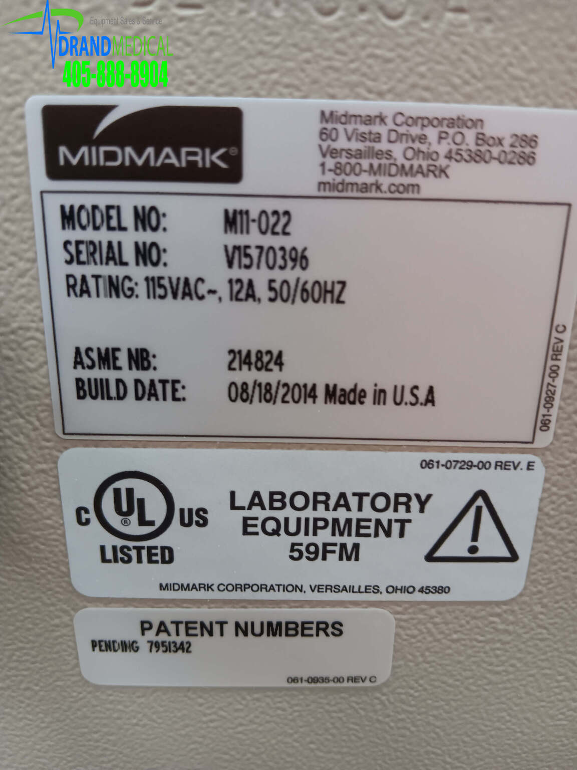 Midmark Ritter M11 022 Ultraclave Sterilizer Autoclave - Medsold