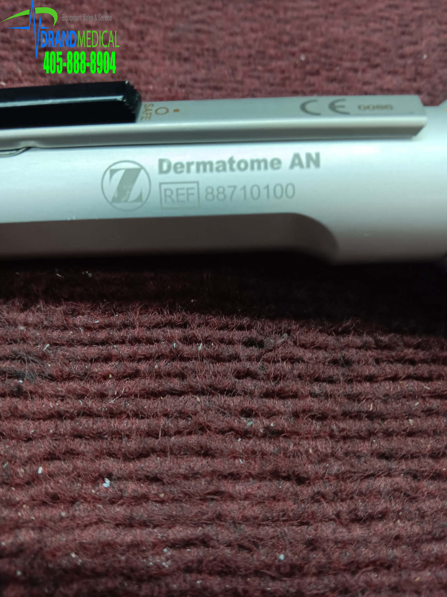 Zimmer Dermatome AN REF: 88710100 W/ Plates 1in, 2in, 3in, and 4in and ...