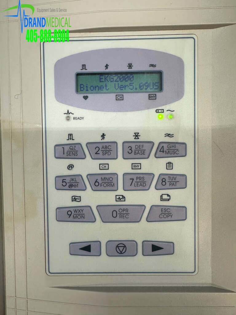 Bionet Cardiocare 10 Lead 12 Ch. Interpretive ECG-EKG Cardiocare 2000 ...