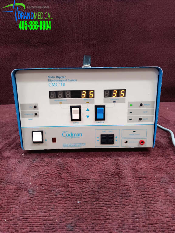 Codman CMC III Malis Bipolar Electrosurgical System Model 80-1170 - Medsold