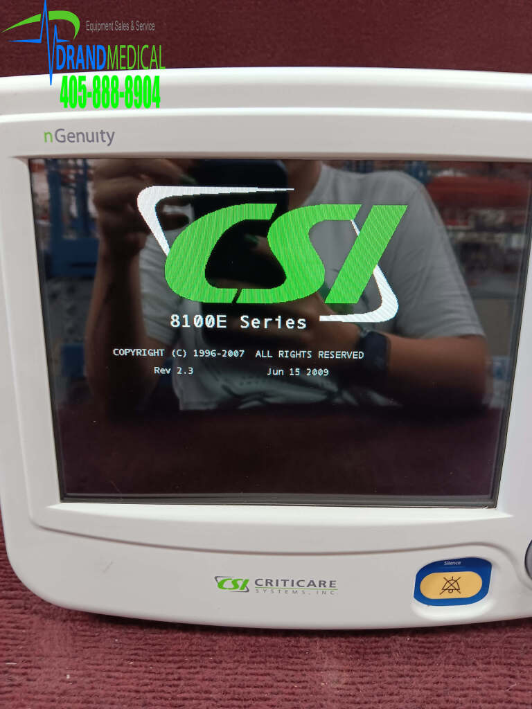 CSI Criticare Ngenuity 8100E series 8100EP Patient Monitor with Printer ...