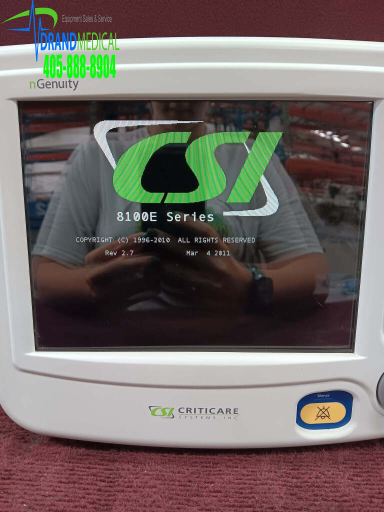 CSI Criticare Ngenuity 8100E series 8100EP Patient Monitor with Printer ...