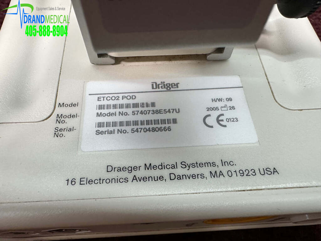 Drager EXC ETCO2 Microstream Pod Capnography Patient Monitoring - Medsold