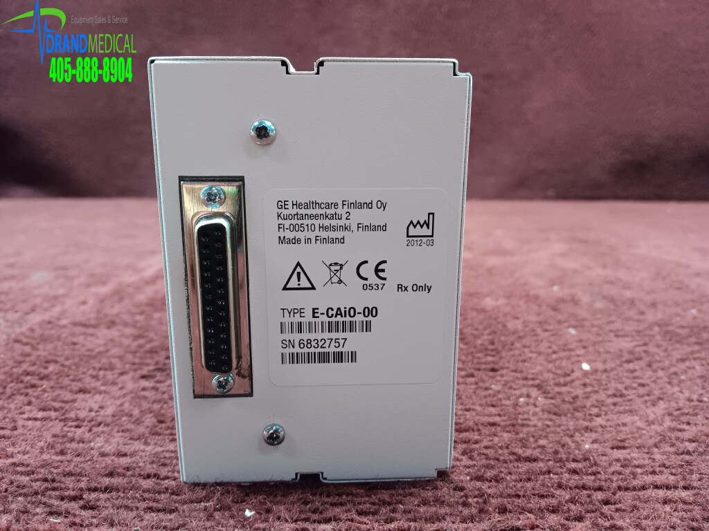 GE Datex Ohmeda E-CAiO-00 Gas Exhaust Gas Module WITH D-fend - Medsold