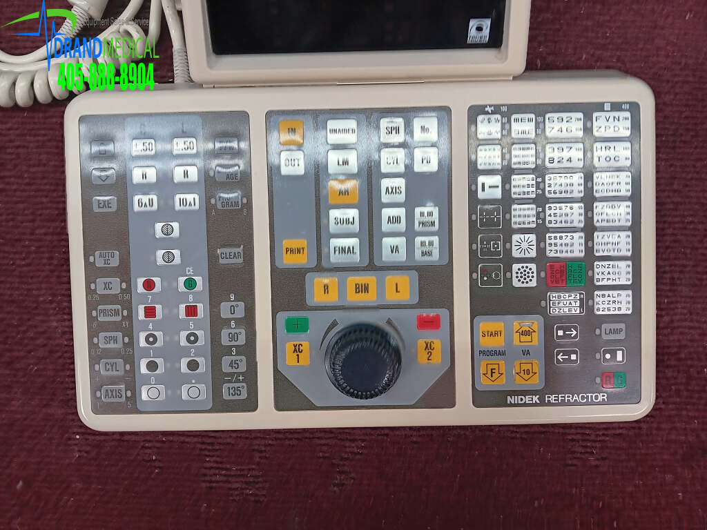 Nidek Marco RT-1200S Refractor Control box - Medsold