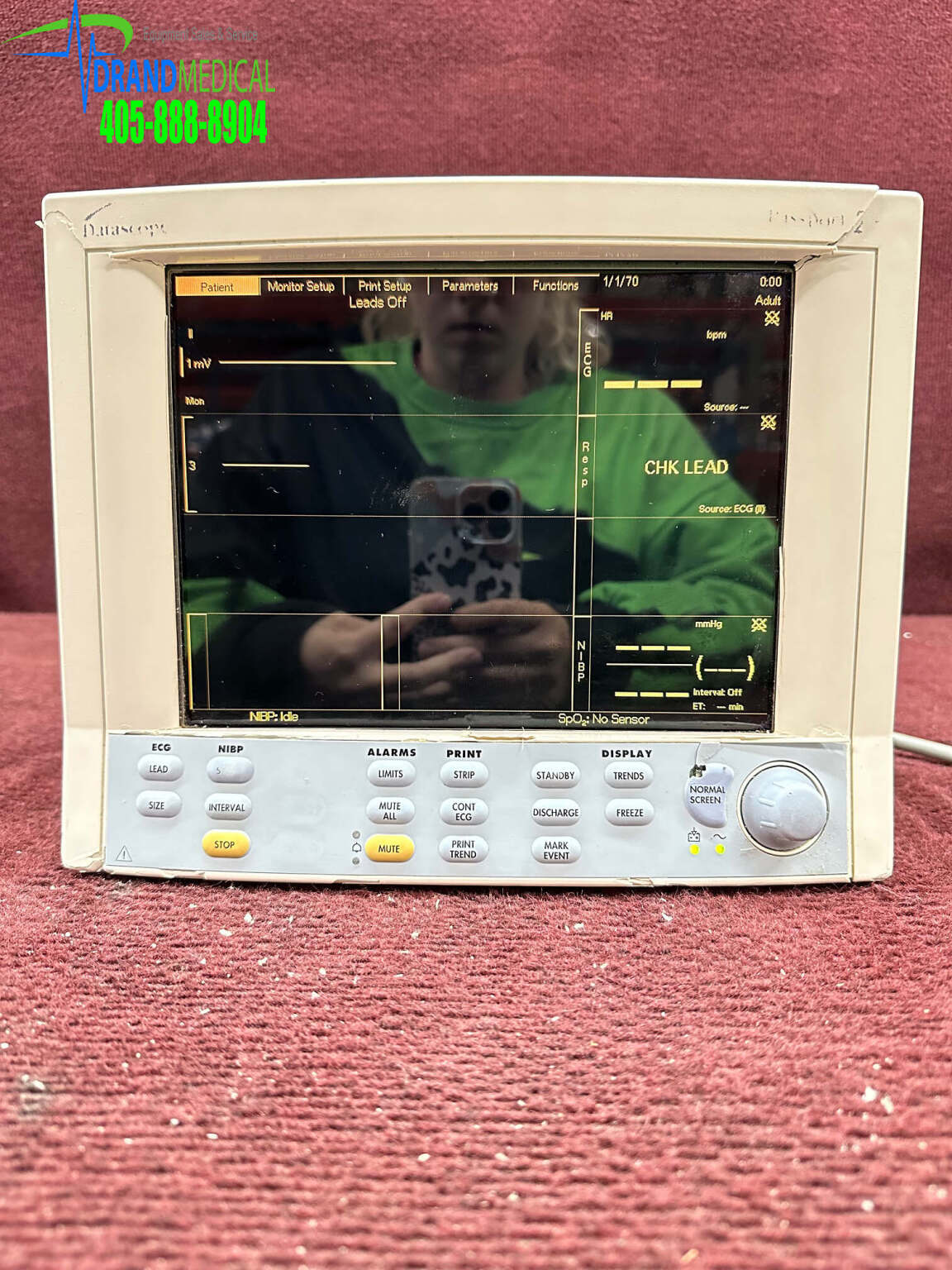 DataScope Passport 2 - NiBP SpO2 ECG Temperature Print - Medsold