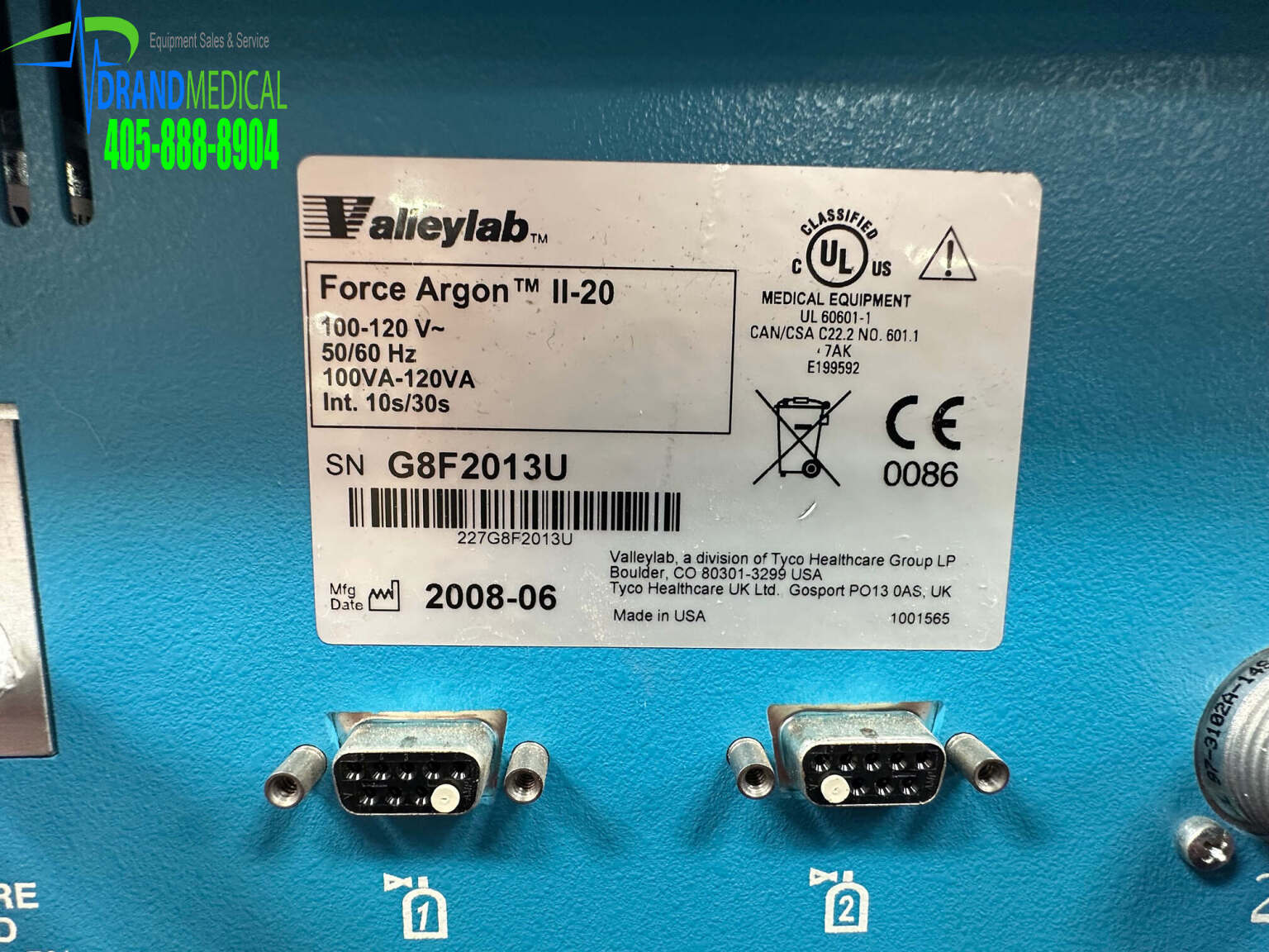 Valleylab Force Argon II -20 Gas Delivery Unit - Medsold