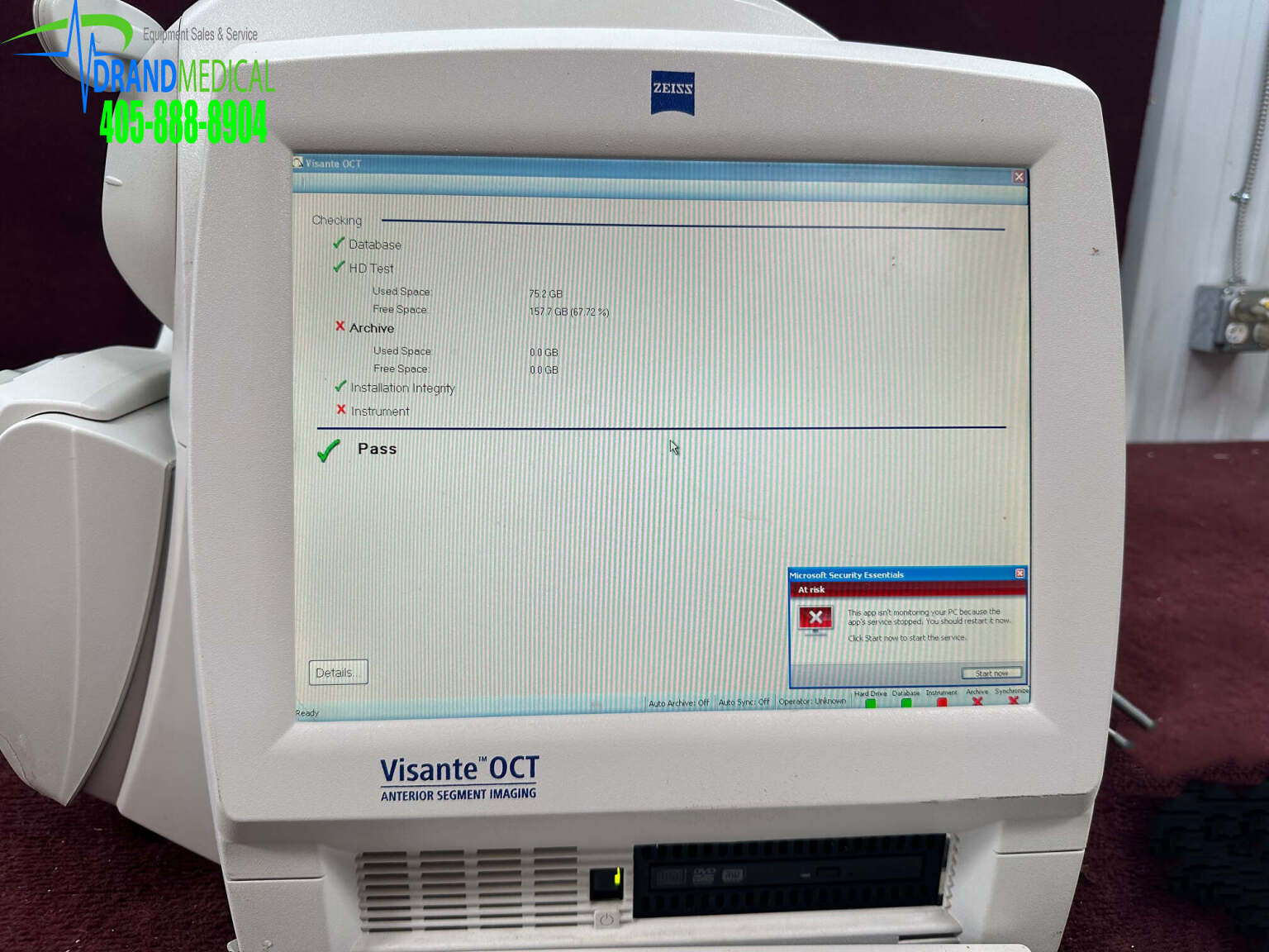 Zeiss Visante OCT 1000 Anterior Segment Imaging Model 1000 - Medsold