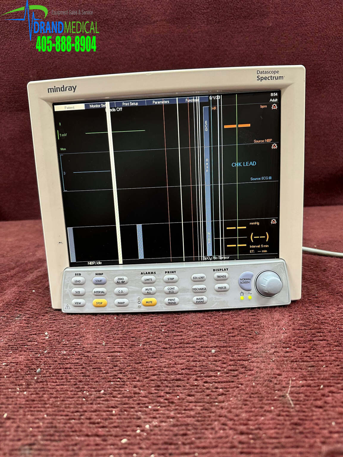 Mindray Datascope Spectrum Color Patient Monitor With Datascope External Module - Medsold