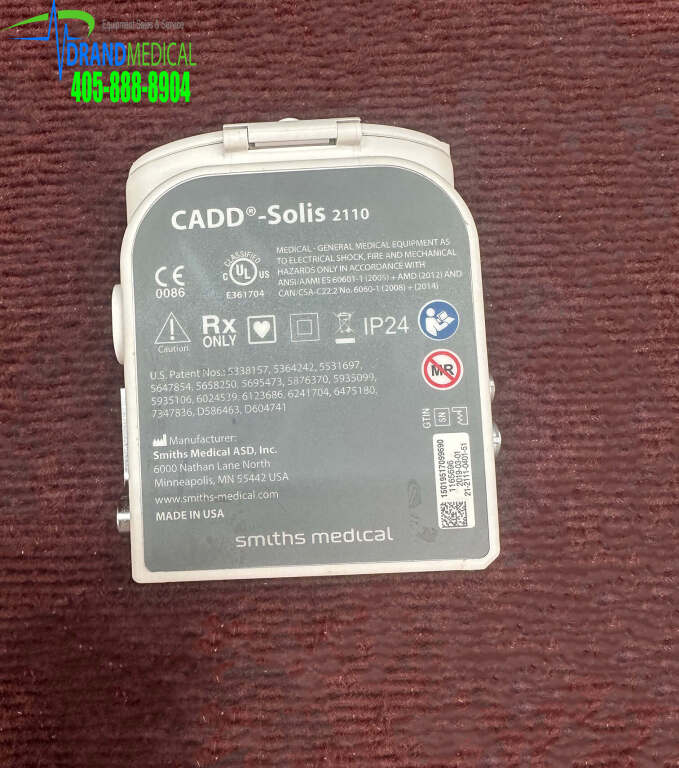 Smiths Medical CADD Solis 2110 Ambulatory Infusion Pump - Medsold