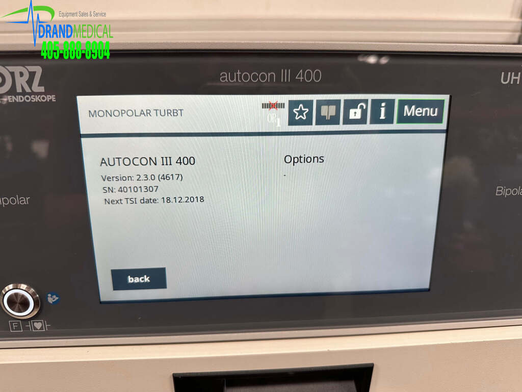 Karl Storz Autocon III 400 ESU UH400U with Footswitch UF902 - Medsold