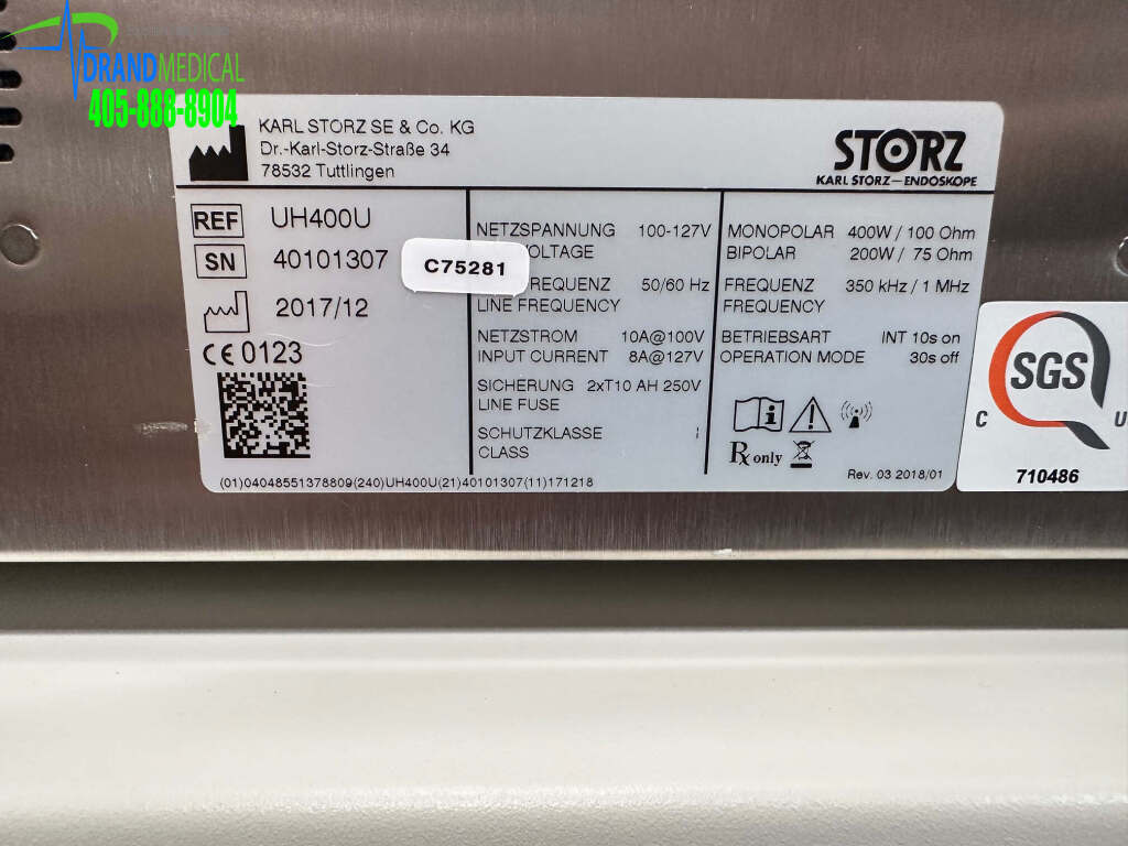 Karl Storz Autocon III 400 ESU UH400U with Footswitch UF902 - Medsold