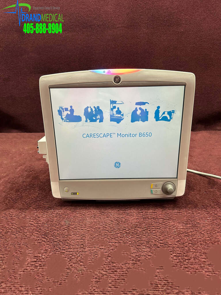 GE Carescape B650 Patient Monitor w GE PDM Module & GE E-CAIO-00 Module - Medsold